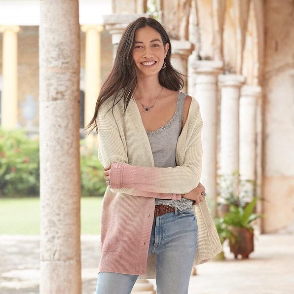 Sundance | Sweaters | Sundance Sunset Moments Cardigan Sweater In Pink ...